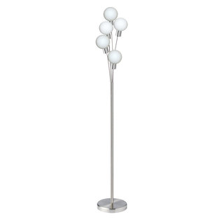 Signature 5 Light Floor Lamp, Satin Chrome - Contemporary - Floor Lamps ...