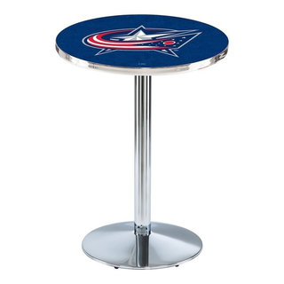 Columbus Blue Jackets Pub Table, 36"x36", 36"x36" - Contemporary ...