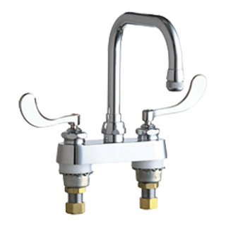Chicago 526-317Abcp Manual and Metering Faucet - Transitional - Utility ...