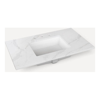 Robern TA36UCO-8CS2 Craft Series 36" Quartz Vanity Top - Contemporary ...