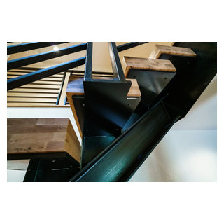 Euclid stair - Contemporary - Staircase - Denver - by Lawrence and ...