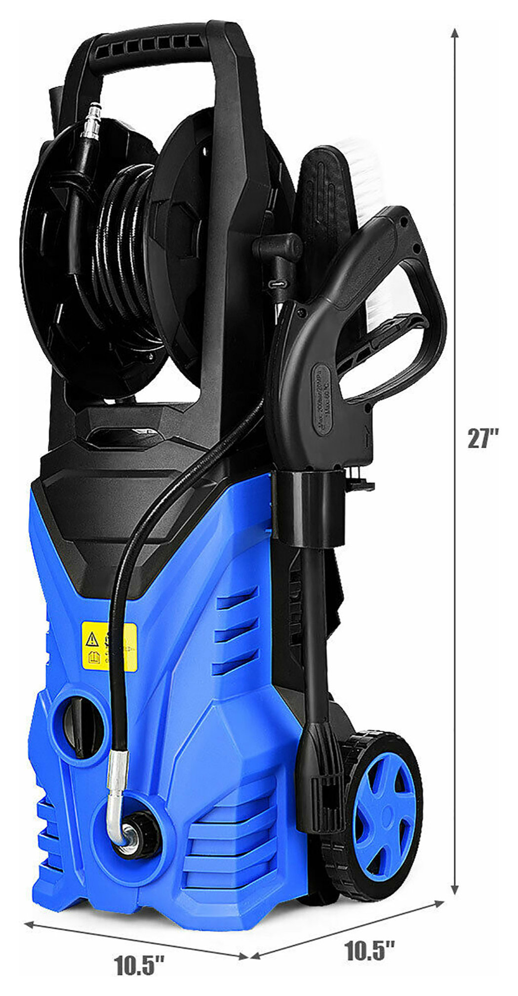 Costway 2030PSI Electric Pressure Washer Cleaner 1.7 GPM 1800W w Hose ...