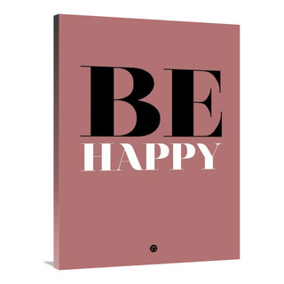 "Be Happy Poster 2" Fine Art Print, 30" x 40" - Modern - Prints And ...