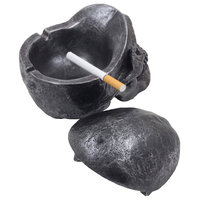 Human Skull Ashtray With Cover - Eclectic - Decorative Objects And ...