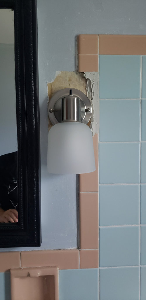 missing tile by light