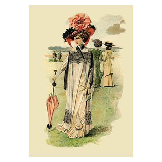 The Red Ribbon Hat, 20" x 30" - Victorian - Prints And Posters - by ...