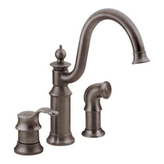 Moen Waterhill Single Handle Kitchen Faucet, 2"x9"x12", 2"x9"x12 ...