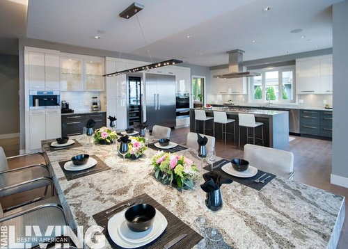 Kitchen Re-Designed for Entertaining Large Parties