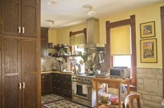 Counter in Front of Windows