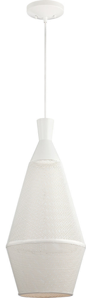 Marx 1 Light Perforated Metal Shade Pendant With 14W LED PAR Lamp ...