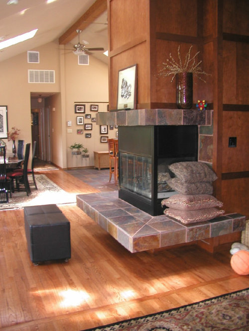 Wrap Around Fireplace Home Design Ideas, Pictures, Remodel and Decor