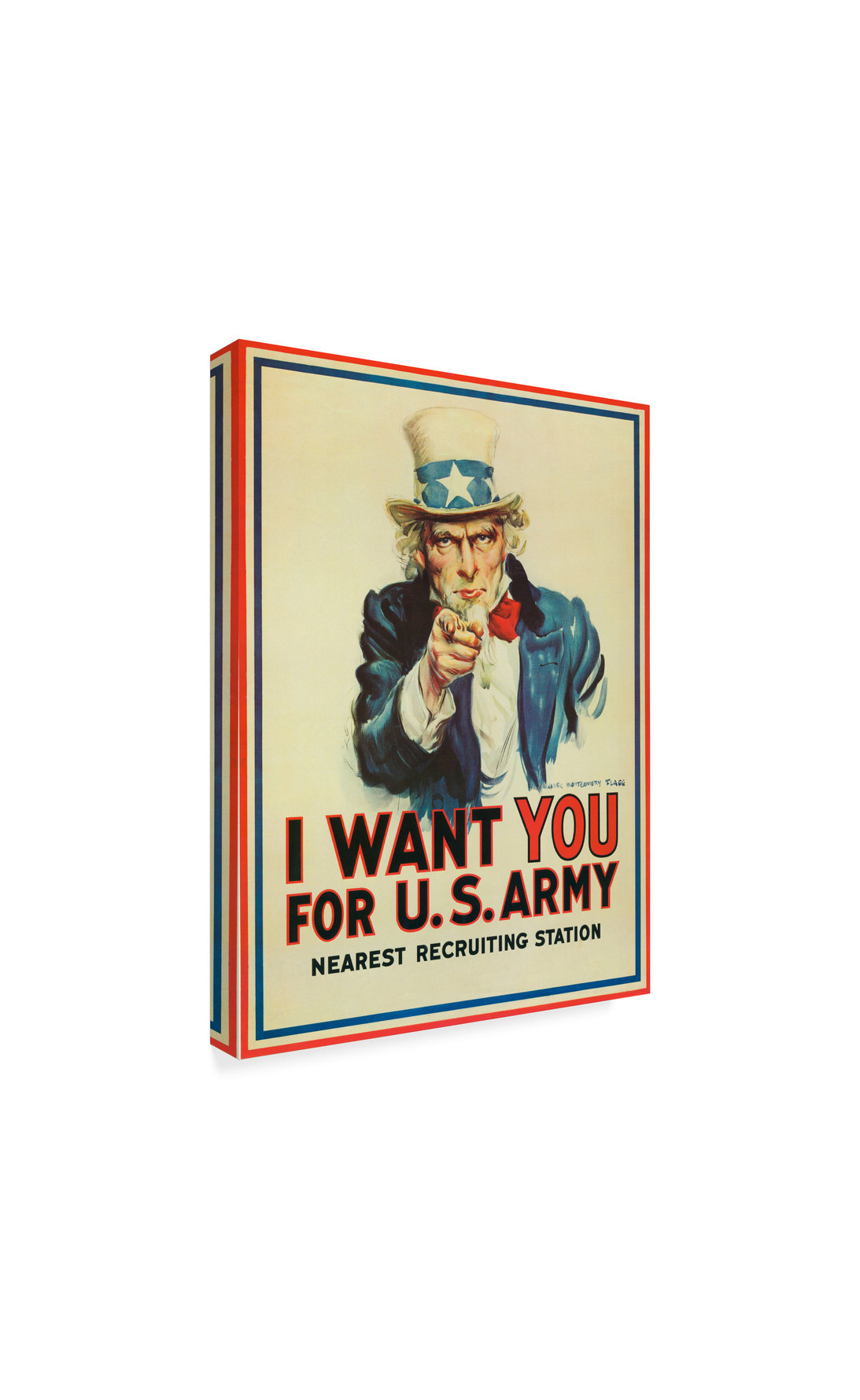 American School 'Uncle Sam Wants You' Canvas Art, 24"x32" - Midcentury ...