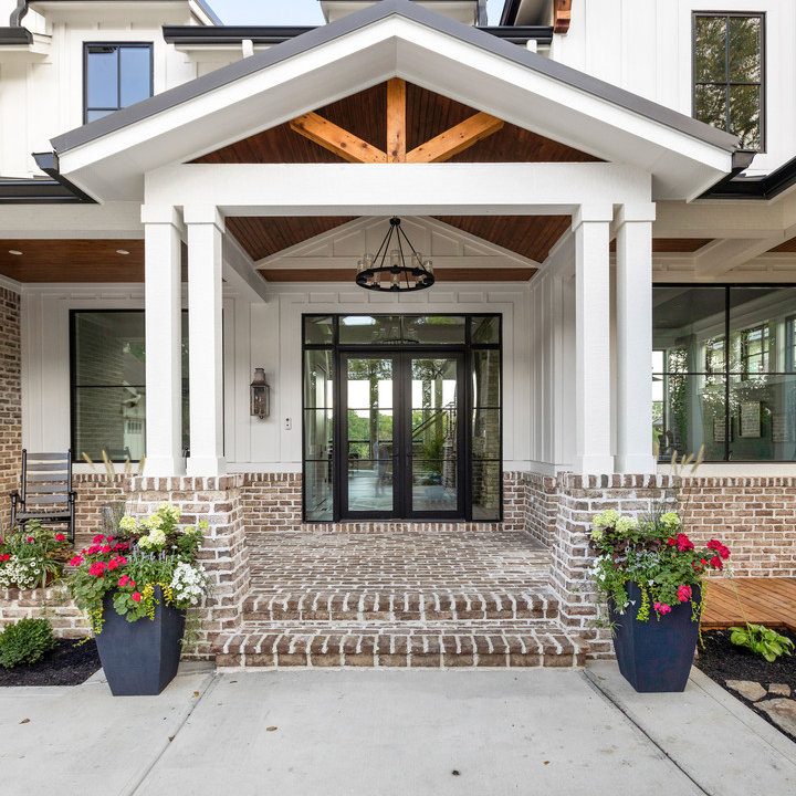 75 Beautiful Exterior with a Gable Roof Ideas & Designs - June 2024 ...