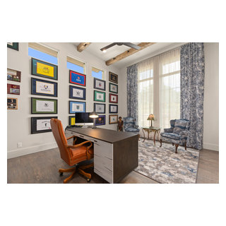 A Rustic Modern Approach in Cordillera Ranch - Rustic - Home Office ...