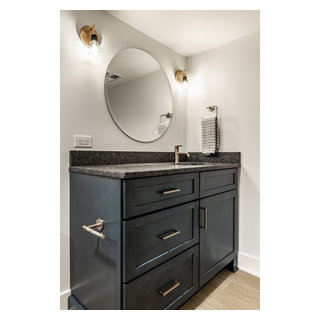 In-Laws Basement Suite - Shabby-chic Style - Powder Room - Indianapolis ...