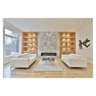 Broadleaf Residence - Modern - Living Room - Toronto - by Stone and ...