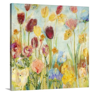 "Madrigal" Wrapped Canvas Art Print, 16"x16" - Contemporary - Prints ...