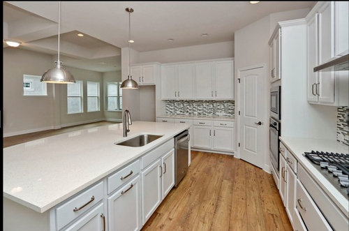 ideas needed for builders basic stark white kitchen