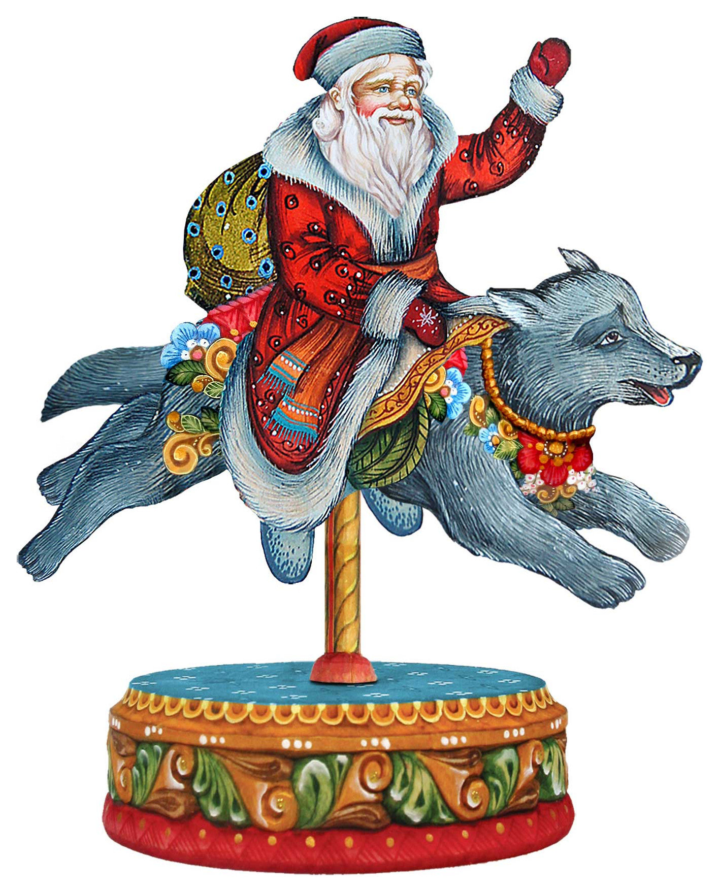 Carousel Wolf Ornament - Traditional - Christmas Ornaments - by G ...