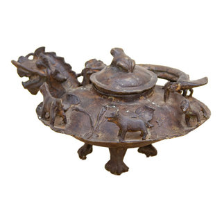 Large Ancient Dragon Tea Pot - Asian - Teapots - by De-cor | Houzz