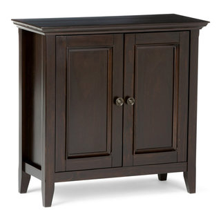 Amherst Solid Wood Low Storage Cabinet - Transitional - Storage ...