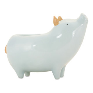 Chic Pig Planter, Set of 4 - Farmhouse - Indoor Pots And Planters - by ...