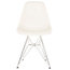 Set of 4 DSR White Mid Century Modern Dining Shell Chair, Steel Eiffel ...