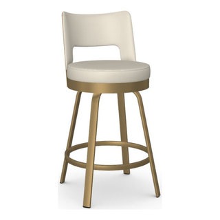 Metal Base Swivel Bar Counter Stool - Contemporary - Bar Stools And ...