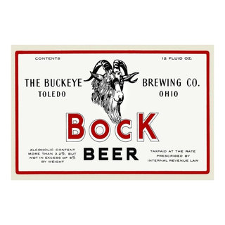 "Bock Beer" Digital Paper Print by Vintage Booze Labels, 24"x17", 38 ...