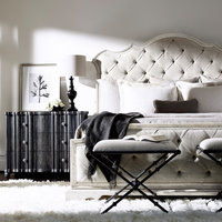 Bernhardt Mirabelle Upholstered Panel Bed, King - Farmhouse - Panel Beds - by Bernhardt ...