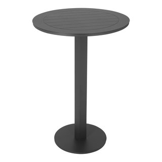 Sunset Round Bar Table, Grey - Transitional - Indoor Pub And Bistro ...