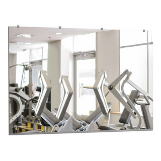 Annealed Frameless Wall Mirror Kit For Gym, Safety Backing, 36"x60 ...