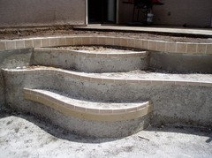 Height of steps in pool and spa