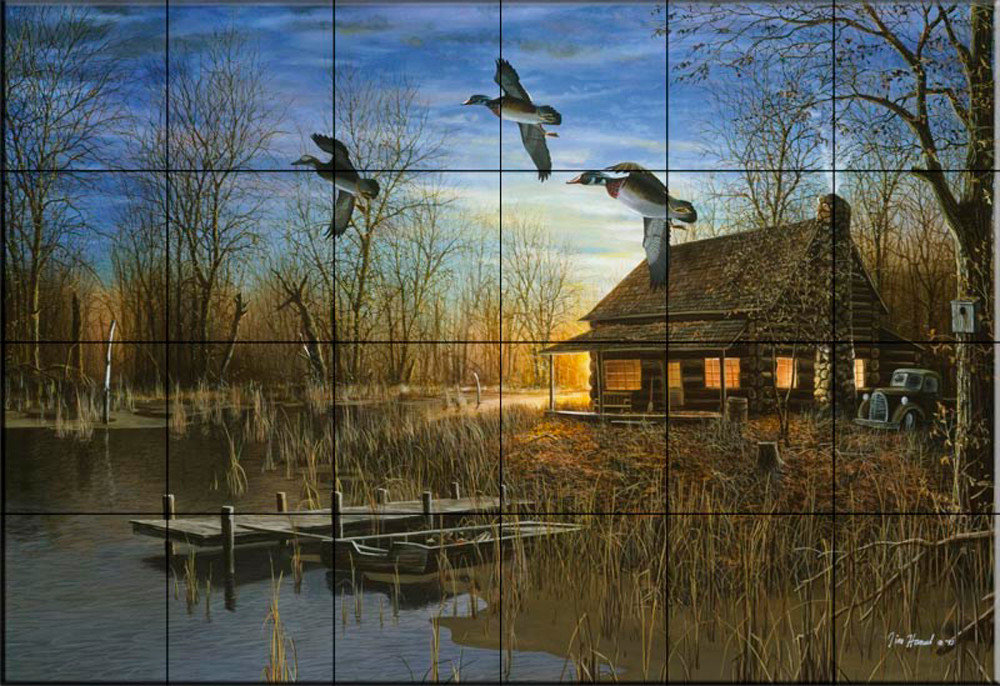 Tile Mural, Passing Through by Jim Hansel, 36" x 24" (24 Tiles ...