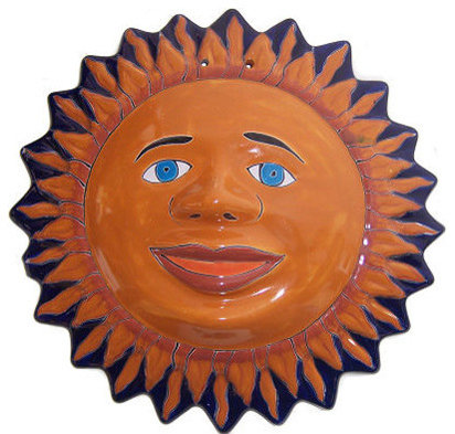 Talavera Ceramic Big Sun Face, Size: 19.25" Diameter - Southwestern ...