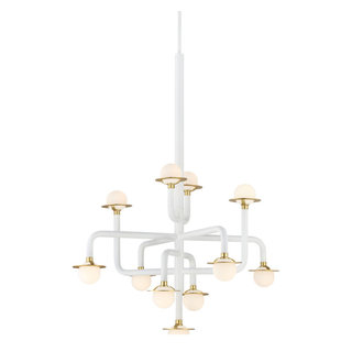 Kovacs P5511-L Tubular 11 Light 29"W Abstract Chandelier - Contemporary ...