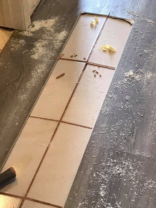 Tilts tent/pop up 3 month after installed vinyl planks over tile