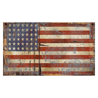 Old Glory Sign - Contemporary - Prints And Posters - by My Barnwood ...