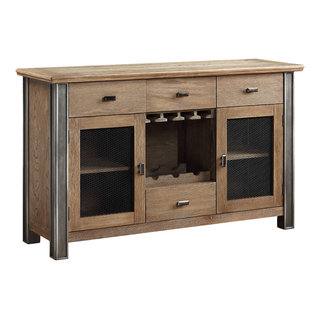 ACME Nathaniel Server, Maple - Transitional - Buffets And Sideboards ...