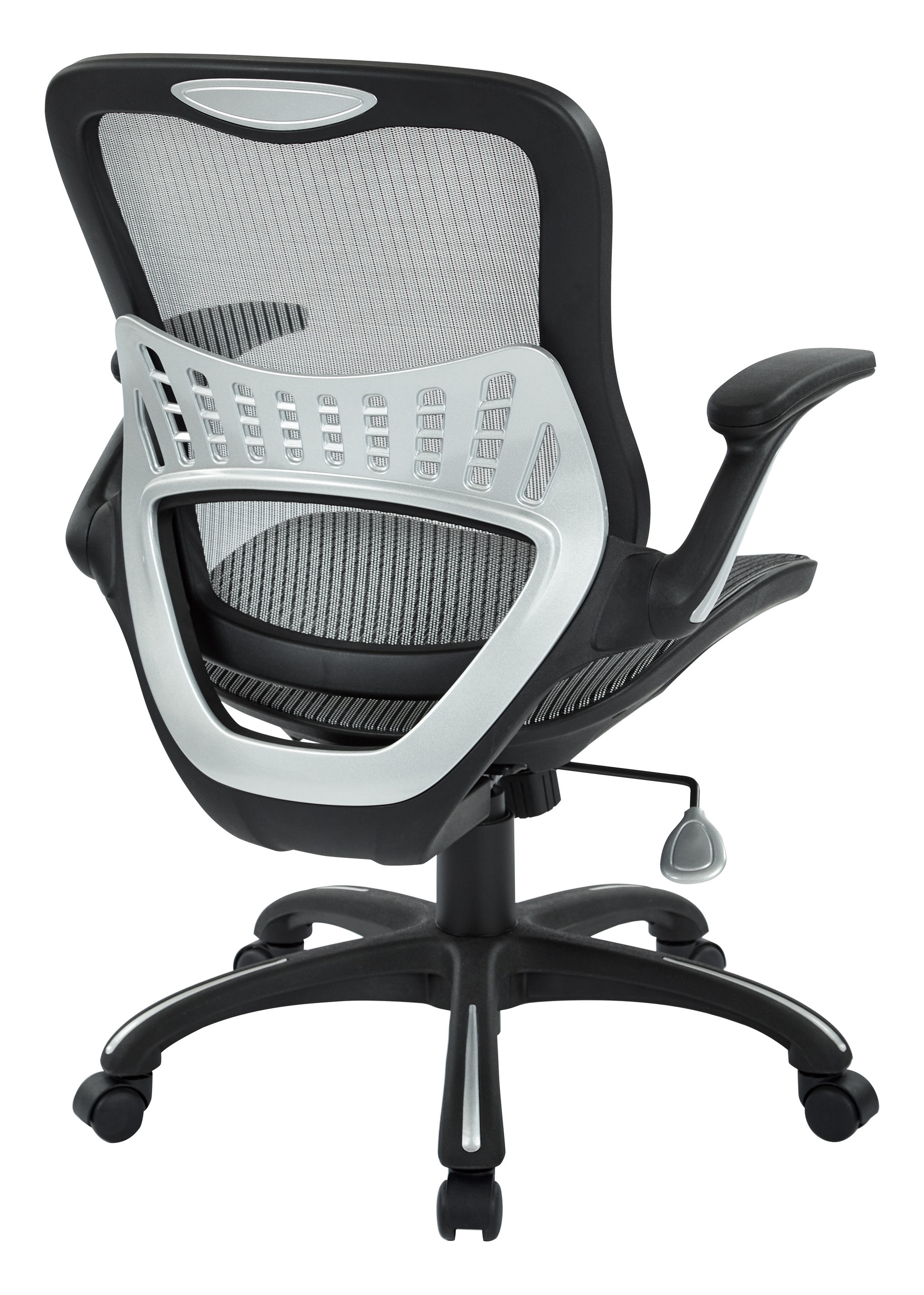 Mesh Seat and Back Manager Chair in Gray Mesh Fabric - Contemporary ...