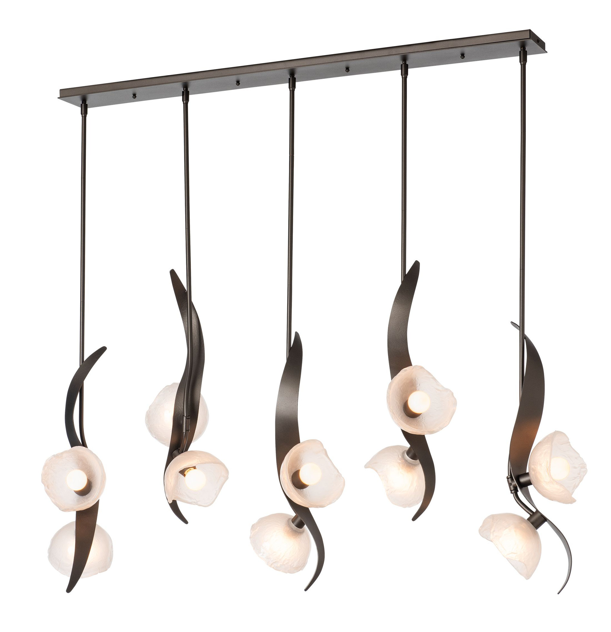 Mika 10-Light Pendant, Oil Rubbed Bronze - Contemporary - Pendant ...
