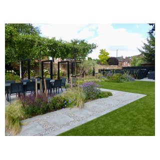 Winchmore Hill Pool Garden - Contemporary - Landscape - London - by ...