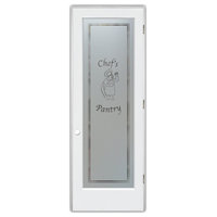 Pantry Doors - Happy Chef Frosted Glass Design - 24" x 80" - CUSTOMIZE ...