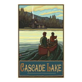 by Artist Paul A. Lanquist Cascade Lake North Carolina Art Print, 30 ...