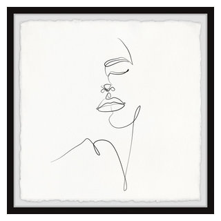 "Marcella" Framed Painting Print, 24x24 - Contemporary - Prints And ...