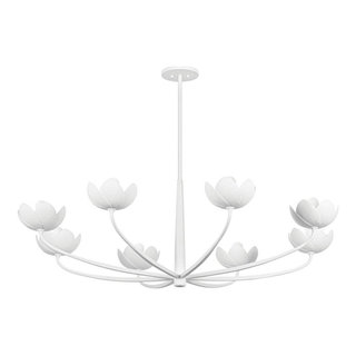 Troy Lighting F2048 Arcata 8 Light 55"W Chandelier - Contemporary ...