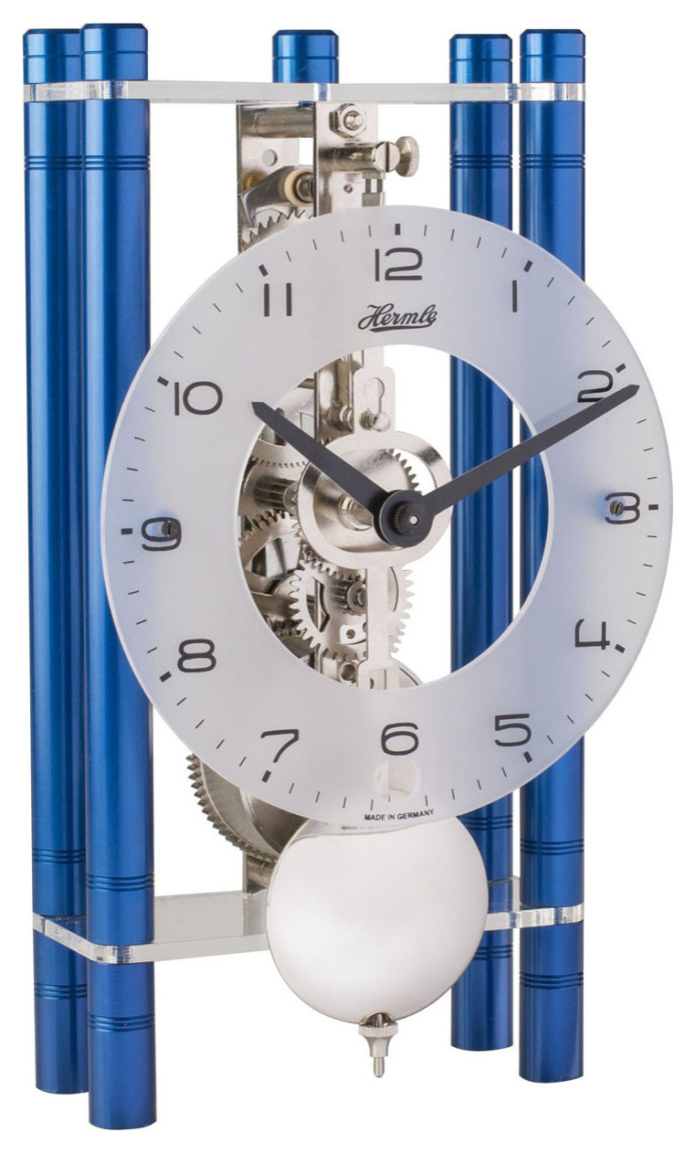 Mikal Mantel Clock Blue - Contemporary - Desk And Mantel Clocks - by J ...