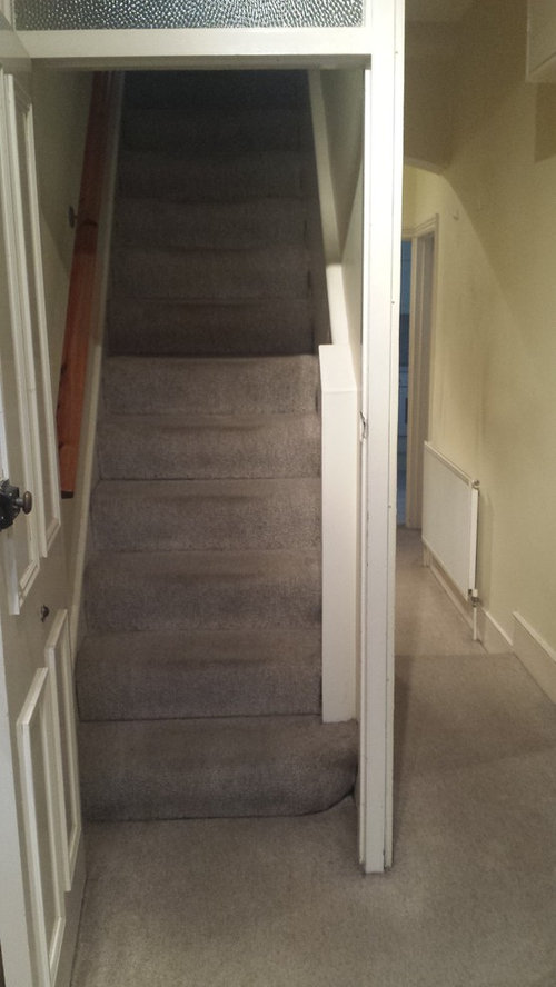 Staircase opened up...