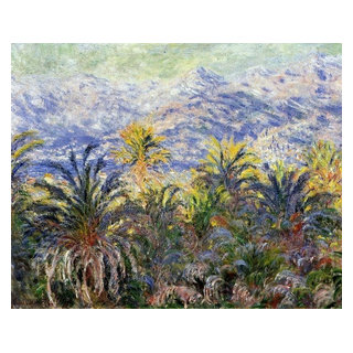 Claude Oscar Monet Palm Trees at Bordighera Premium Canvas Print ...