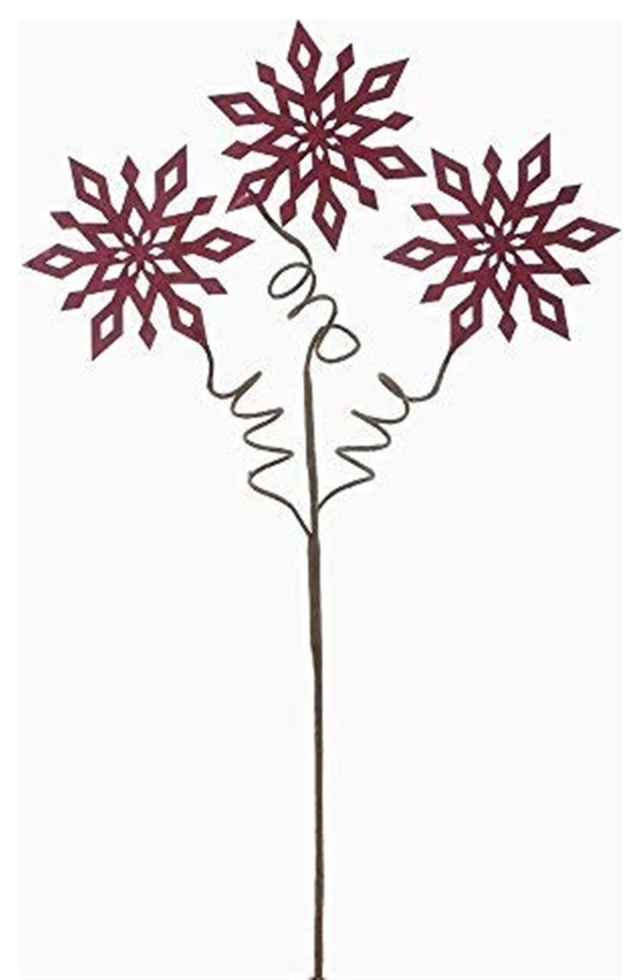 Kurt Adler Red Snowflake Pick - Traditional - Holiday Accents And ...